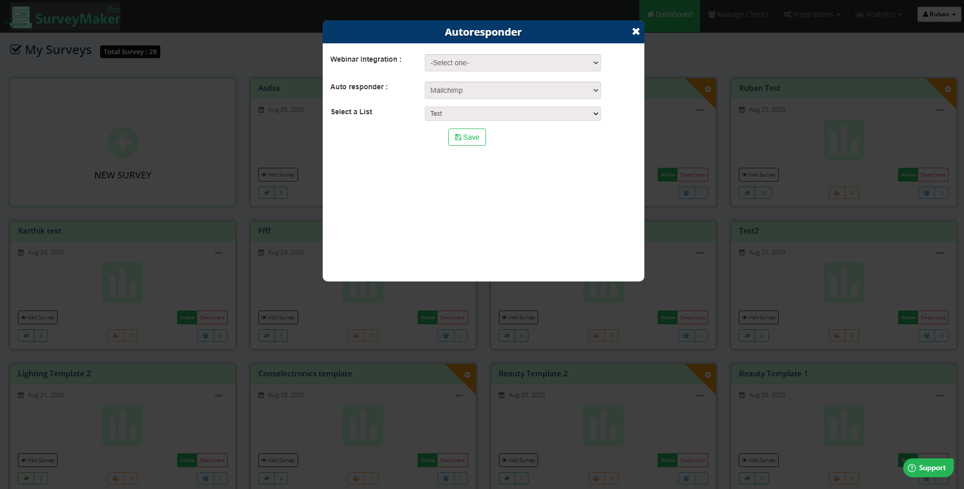 MailChimp – Survey Maker Pro