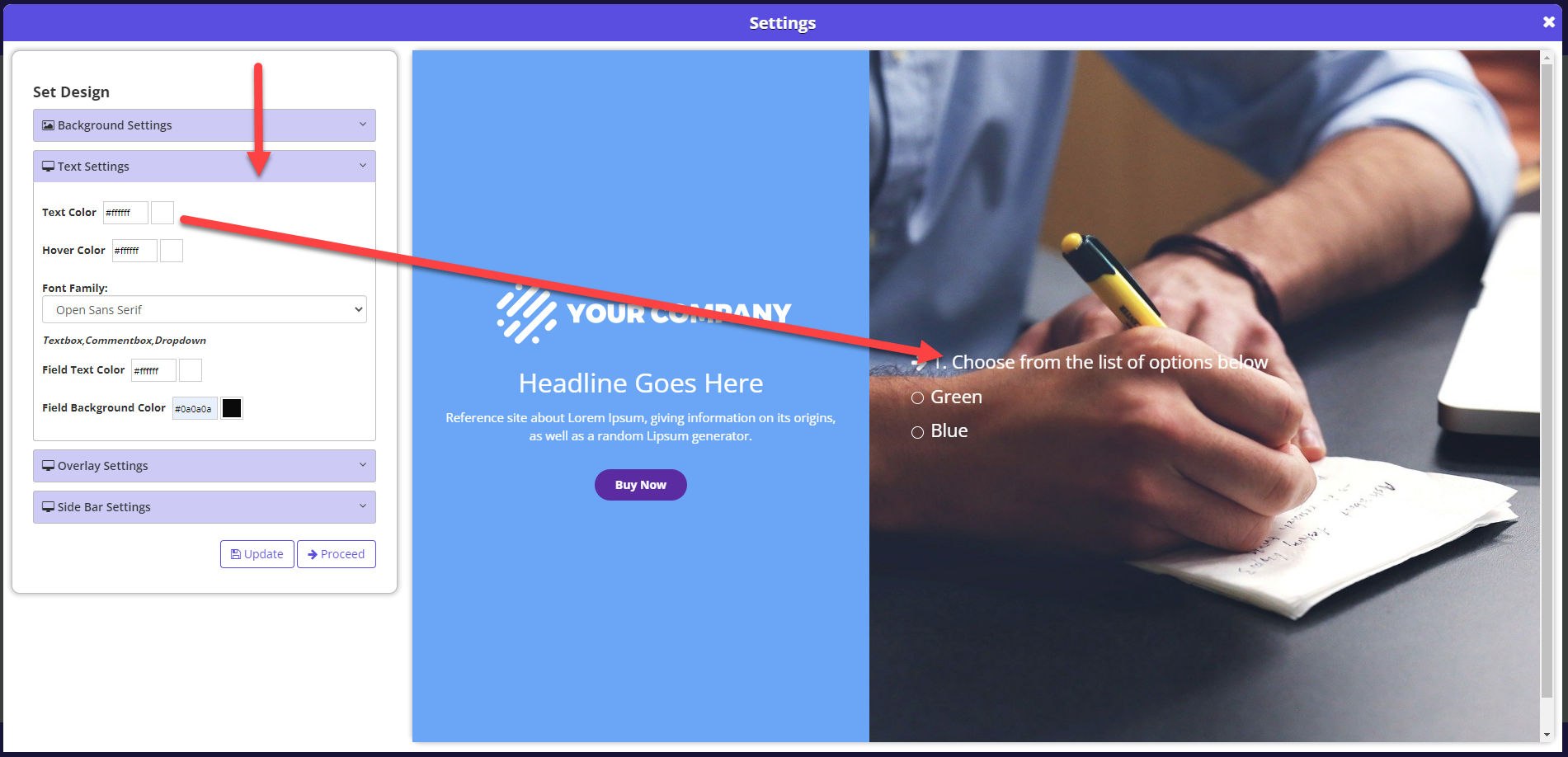 Edit Templates – Survey Maker Pro